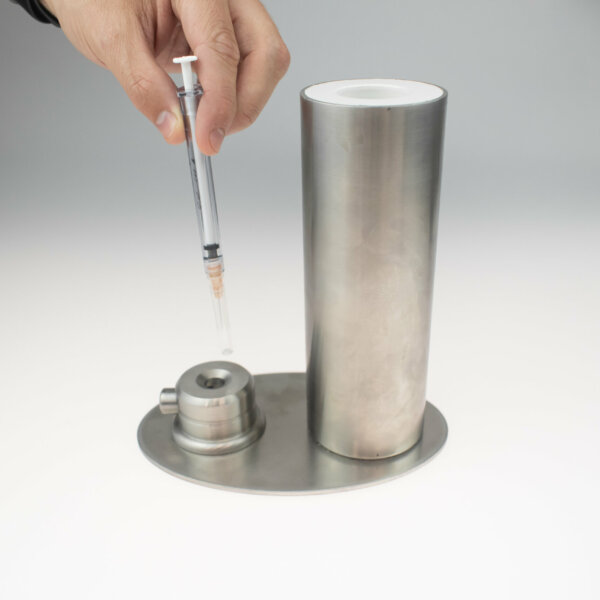 Shielded Syringe Holder - 12.5 mm - Nuclear Shields