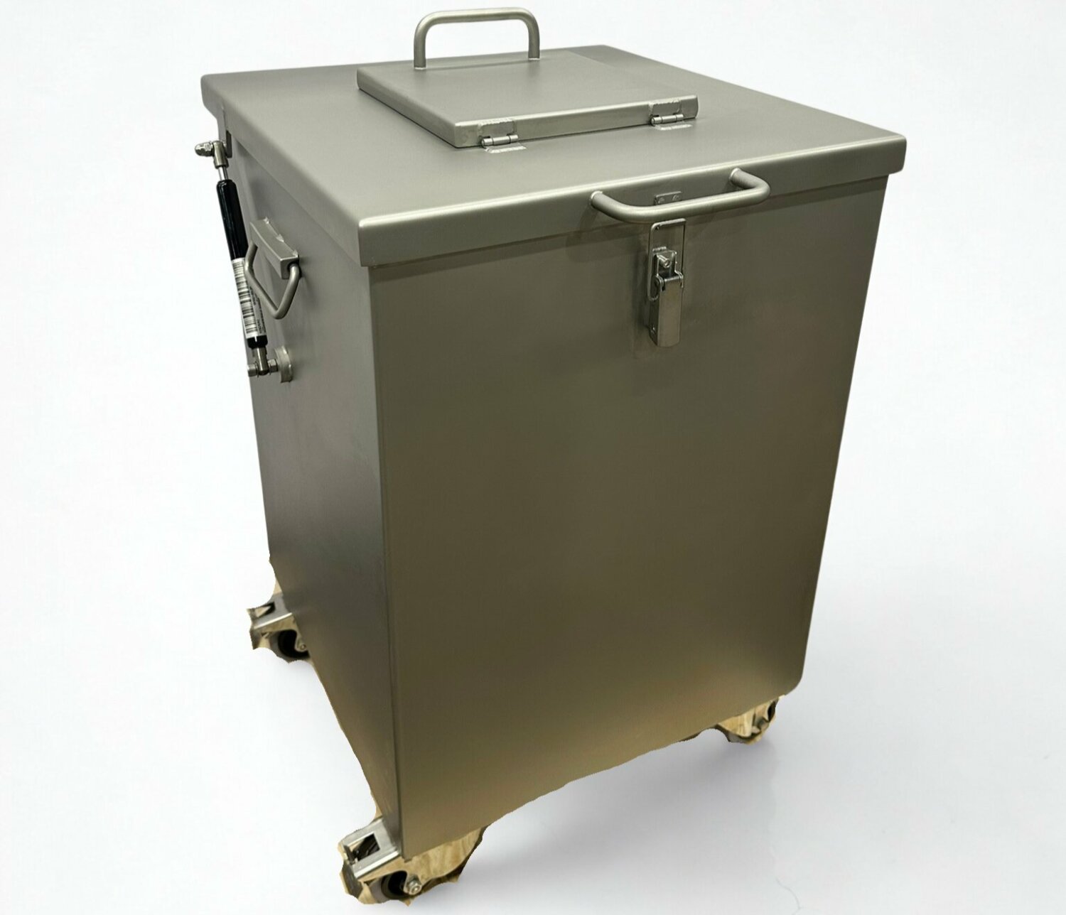 Mobile Shielded Waste Bin - 12 mm - Nuclear Shields