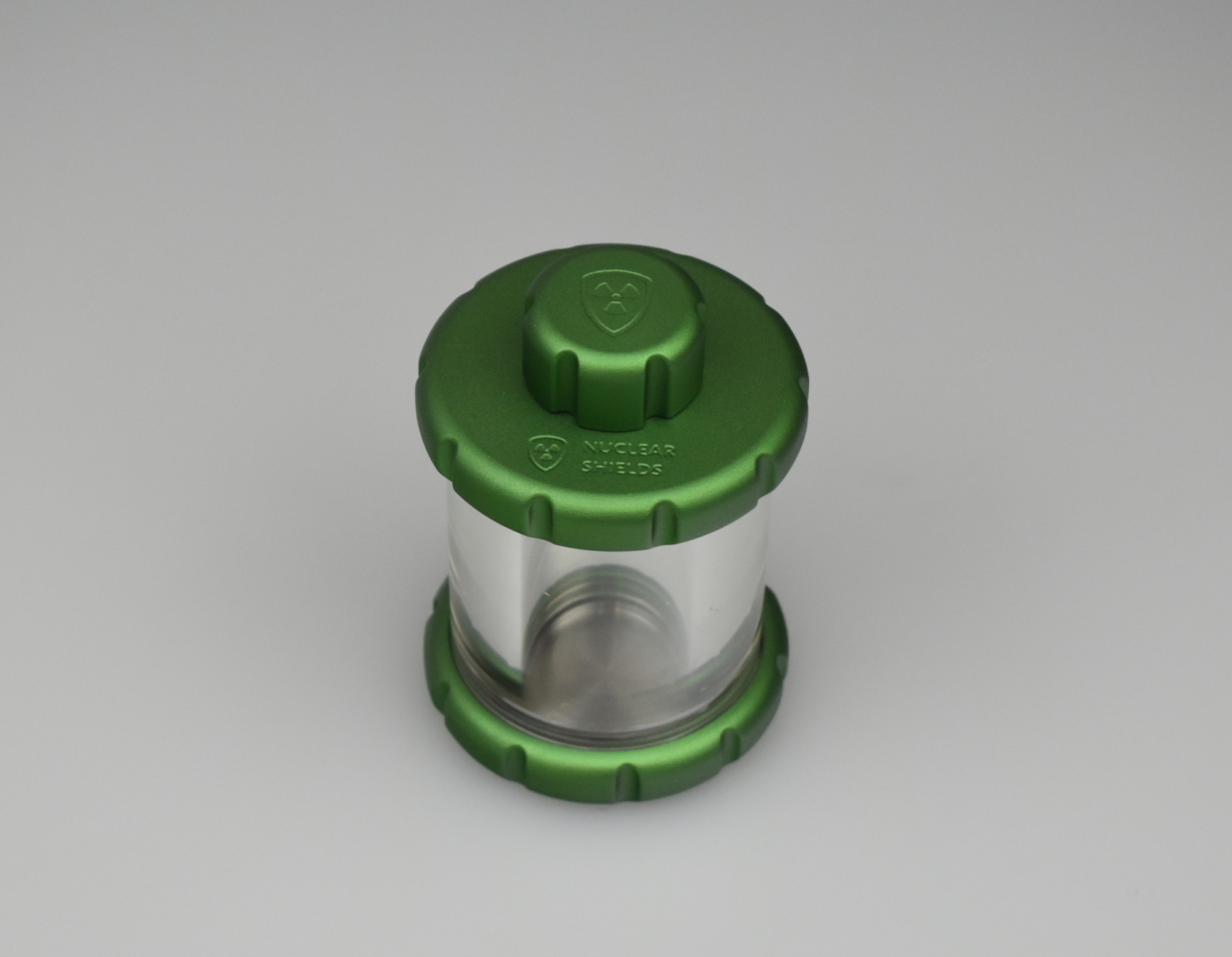 Lead Glass Vial Shield Green - Nuclear Shields