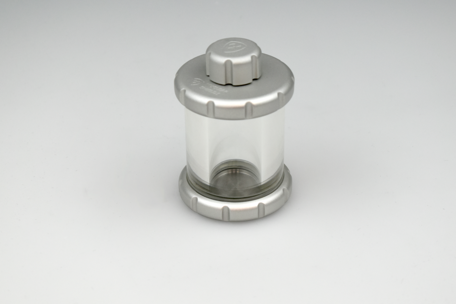 Lead Glass Vial Shield Silver Gray - Nuclear Shields
