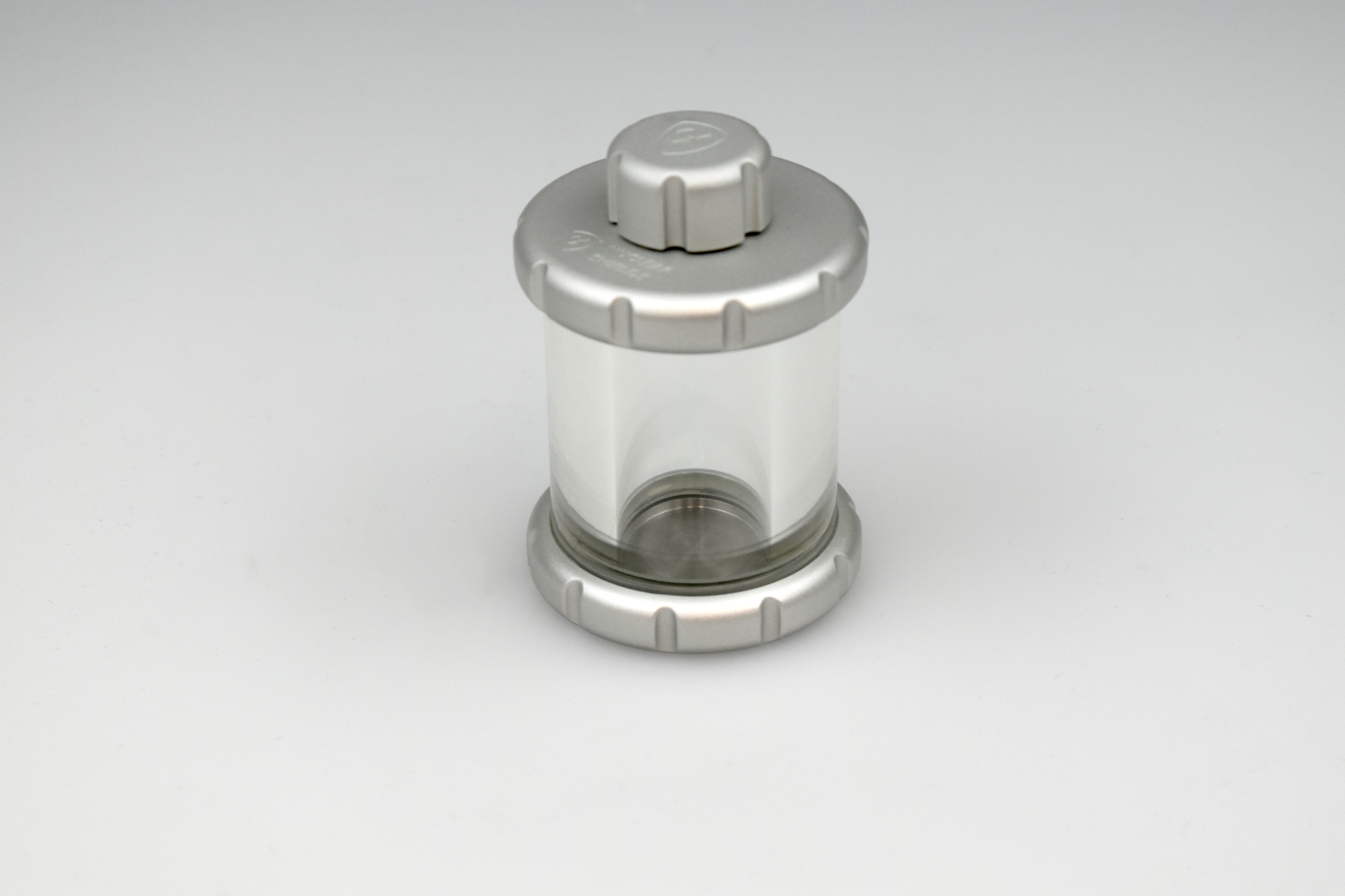 Lead Glass Vial Shield Silver Gray - Nuclear Shields