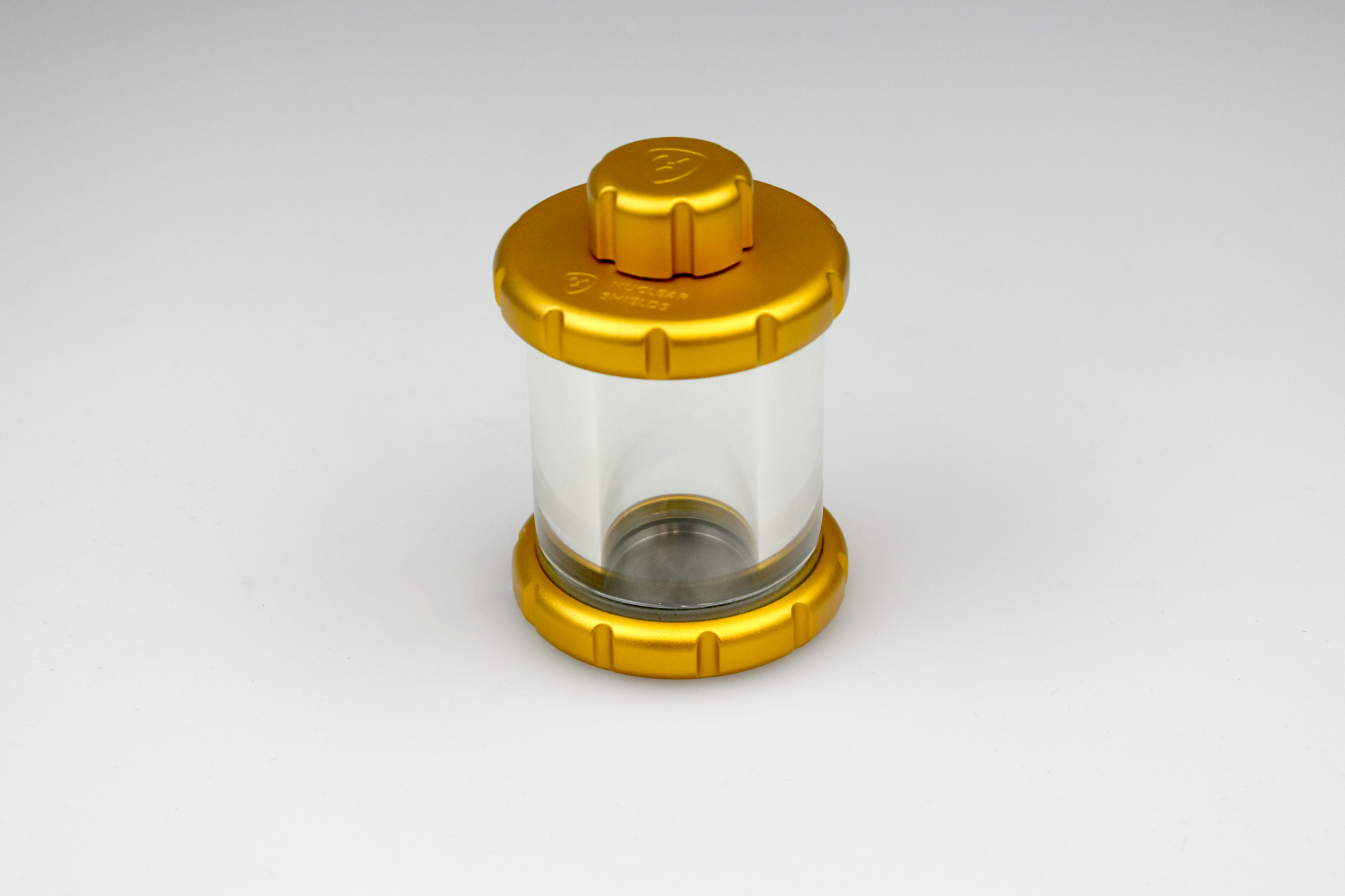 Lead Glass Vial Shield Yellow Gold - Nuclear Shields