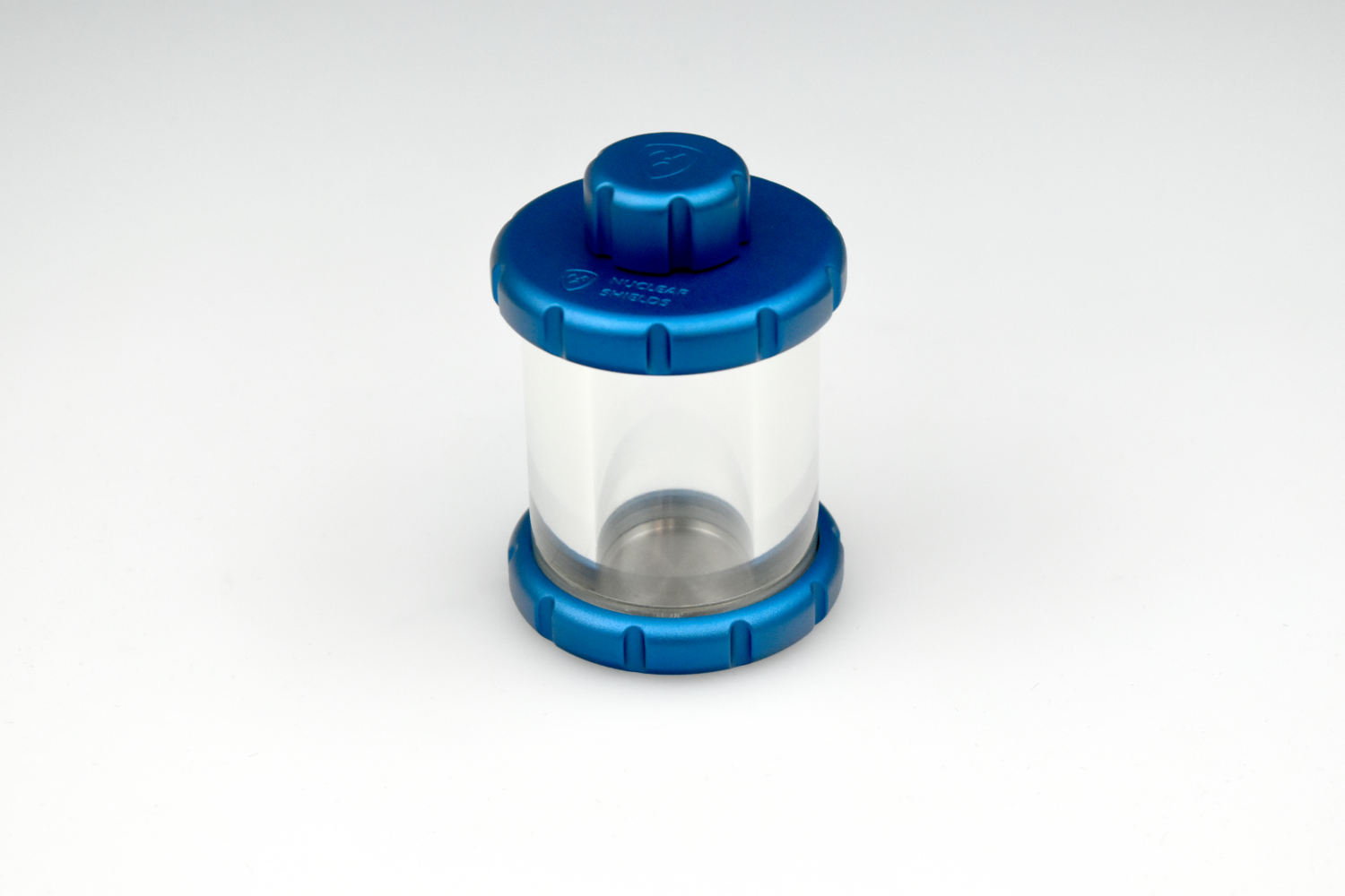 Lead Glass Vial Shield Blue - Nuclear Shields